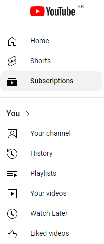 My YouTube Subscriptions - Karl Blamey